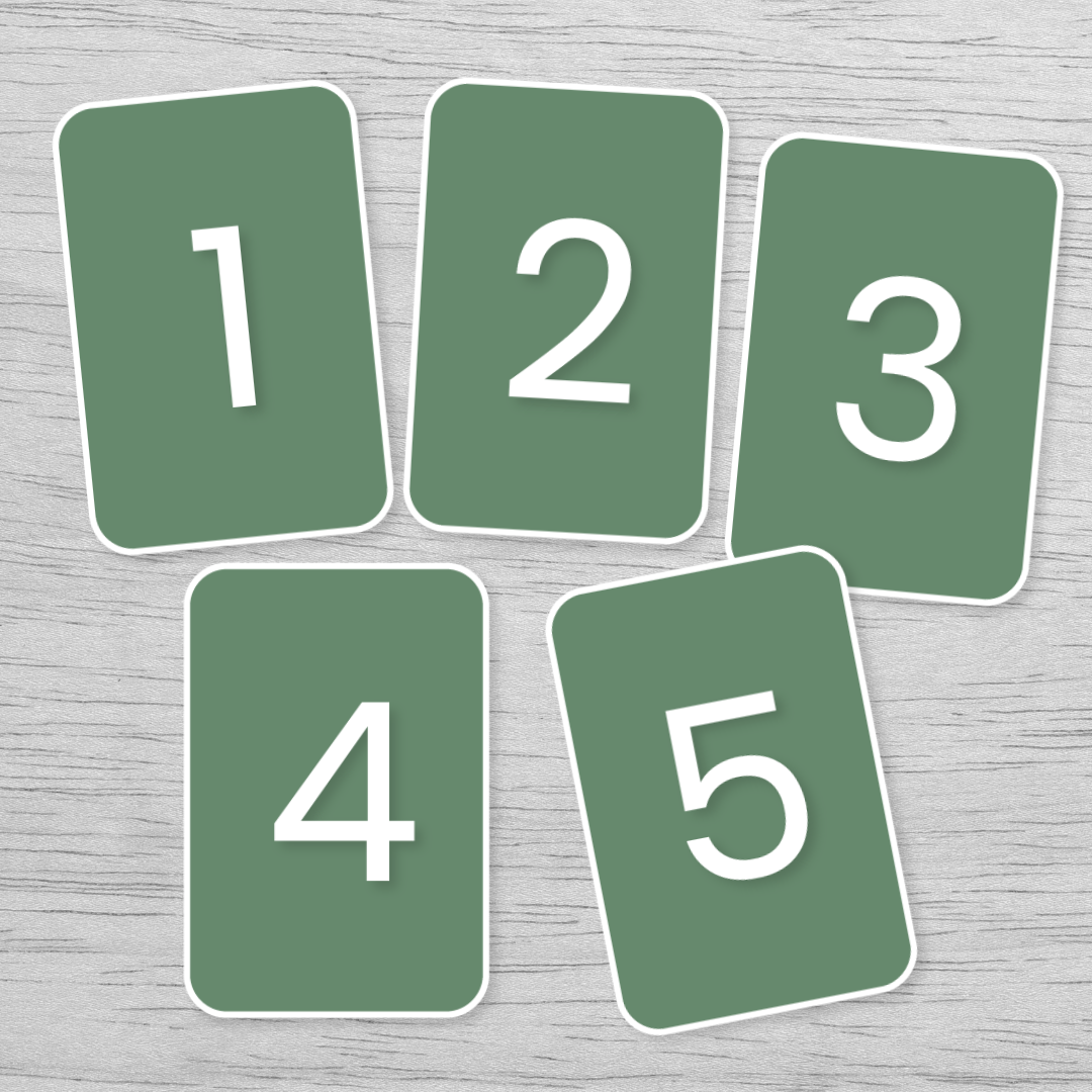 Set flashcards descargables números – Centro CRECE