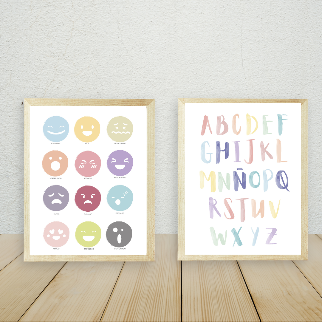 Set de posters descargables acuarela – Centro CRECE